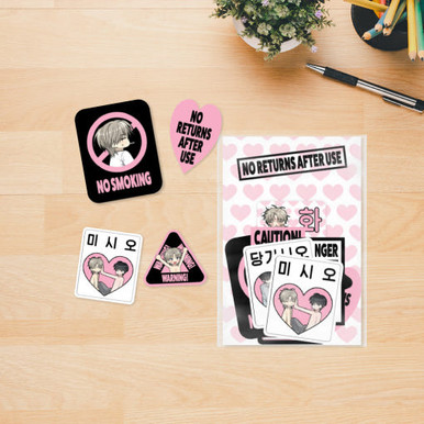 [ No Return After Use ] Warning Sticker Pack
