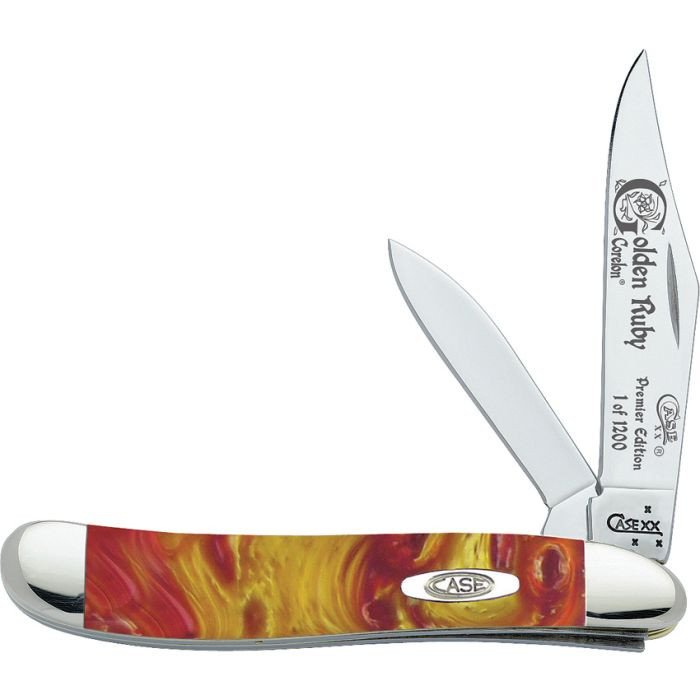 Case Golden Ruby Peanut knife - Carvings and Hobbies