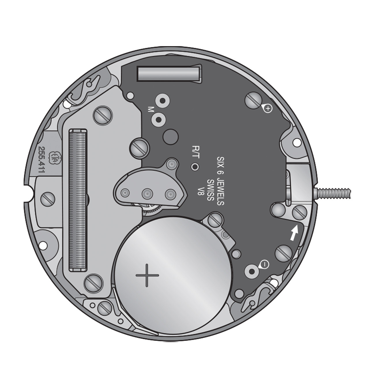 Movement Spare Parts - Mainsprings, Watch Stems & Extensions | All Time Co.