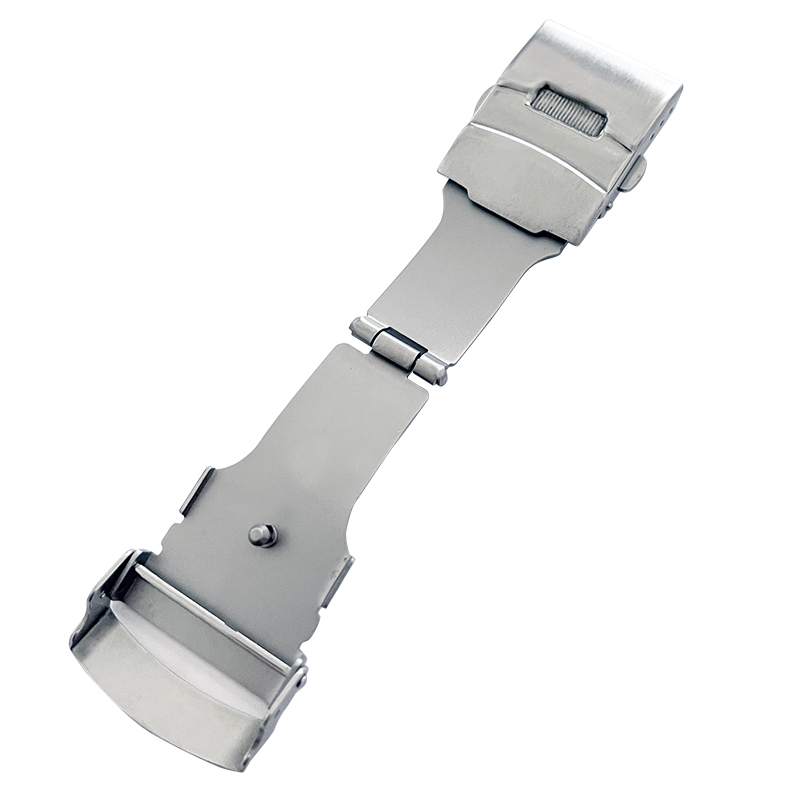 3 Fold Push Button Clasp with Safety (Stainless Steel) - Watch Band ...