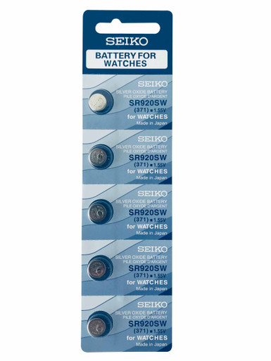 Seiko SR920SW (371) - Silver Oxide Watch Battery | All Time Co.