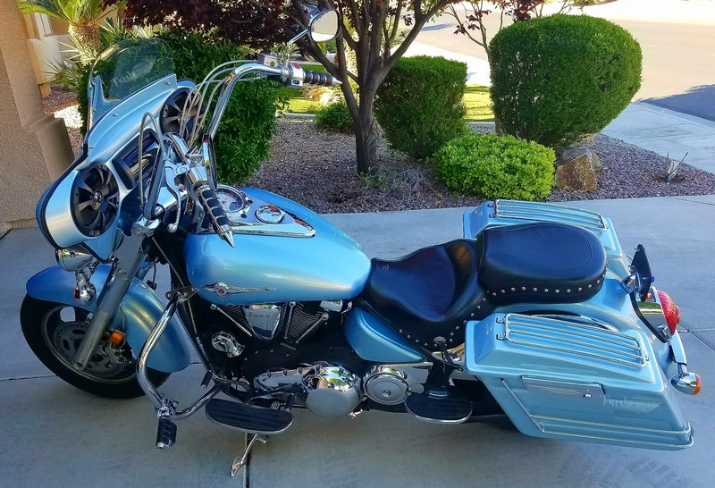 Batwing 6x9 Fairing with Full Stereo for Kawasaki Vulcan 2000 Classic ...
