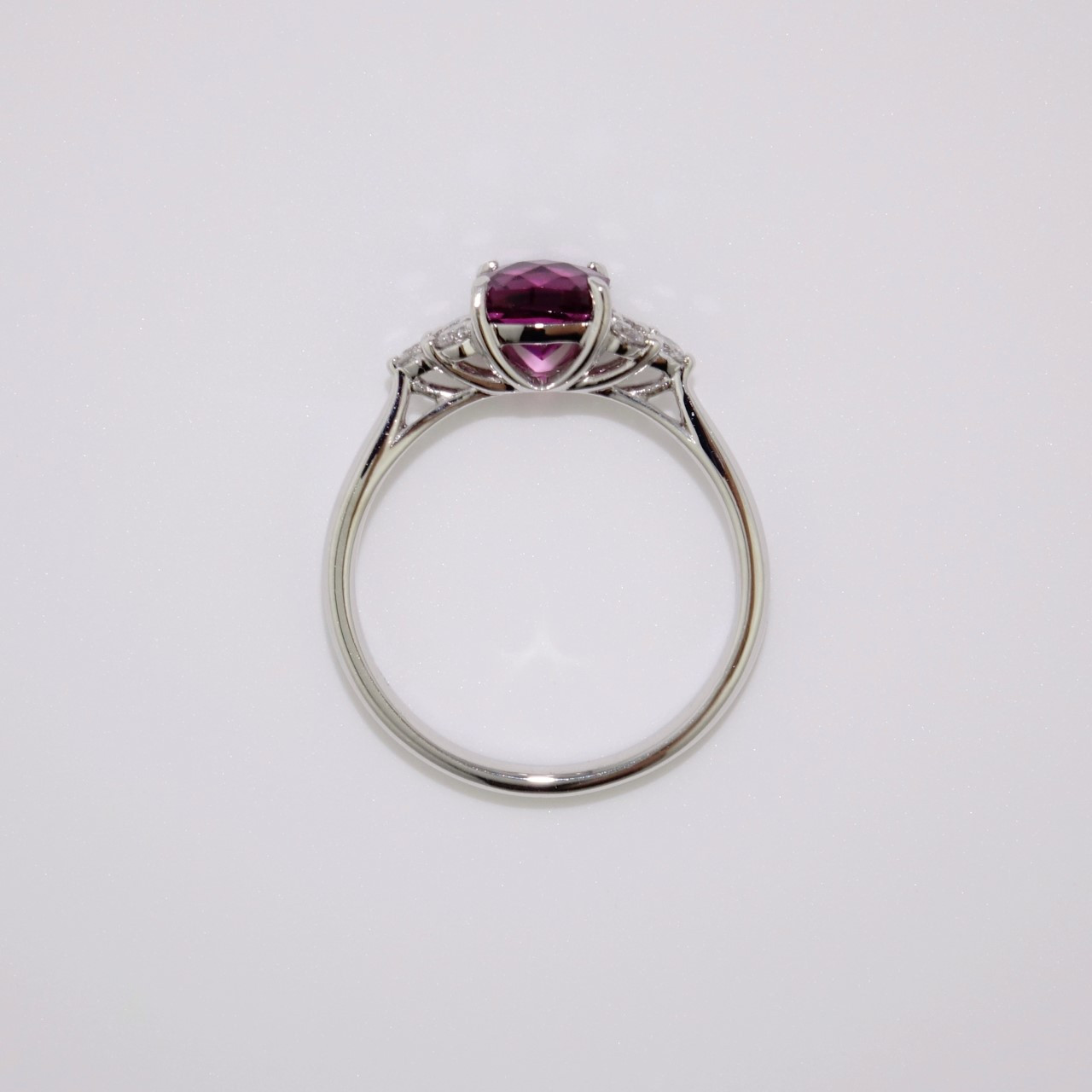 Raspberry Garnet & Diamond Ring GR7312