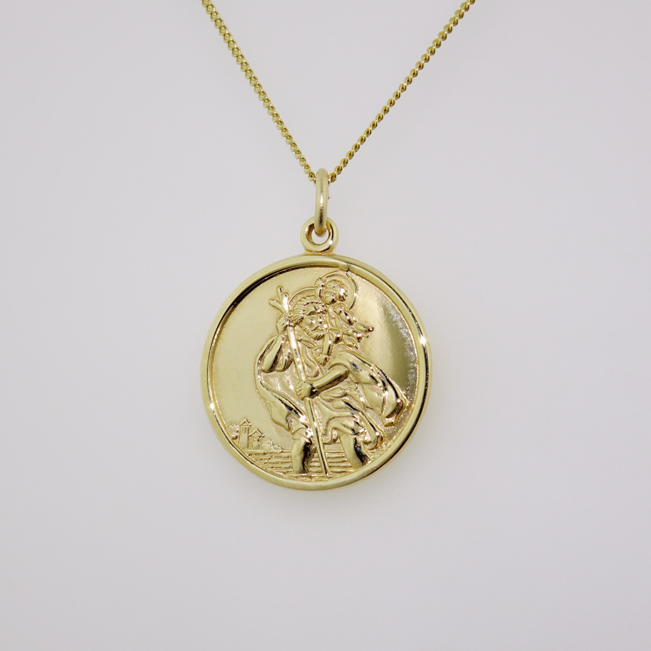 9ct Gold St. Christopher Pendant SC393
