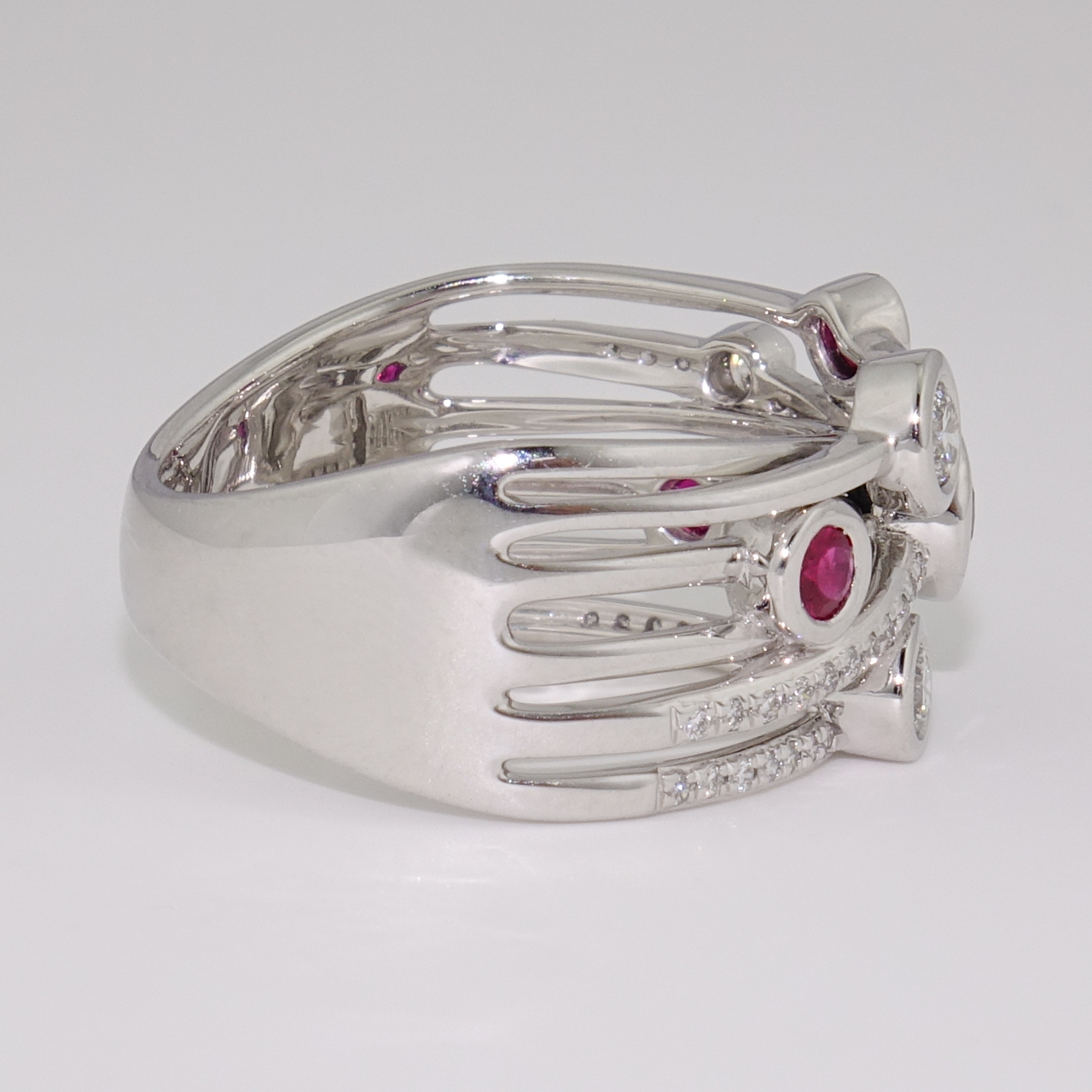 Ruby & Diamond Bubble Ring GR5905