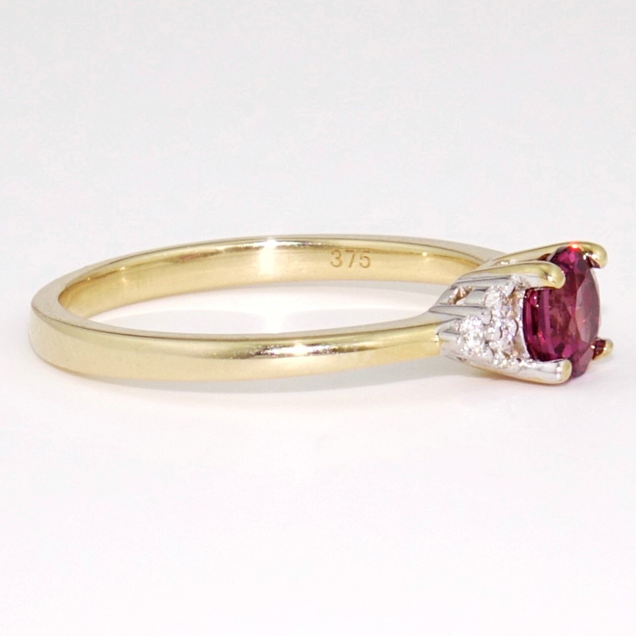 Raspberry Garnet & Diamond Ring GR7418