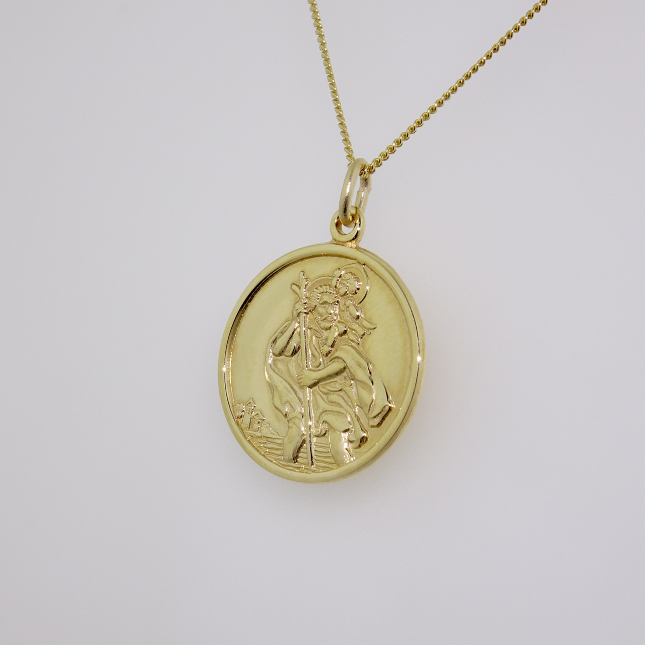 9ct Gold St. Christopher Pendant SC393