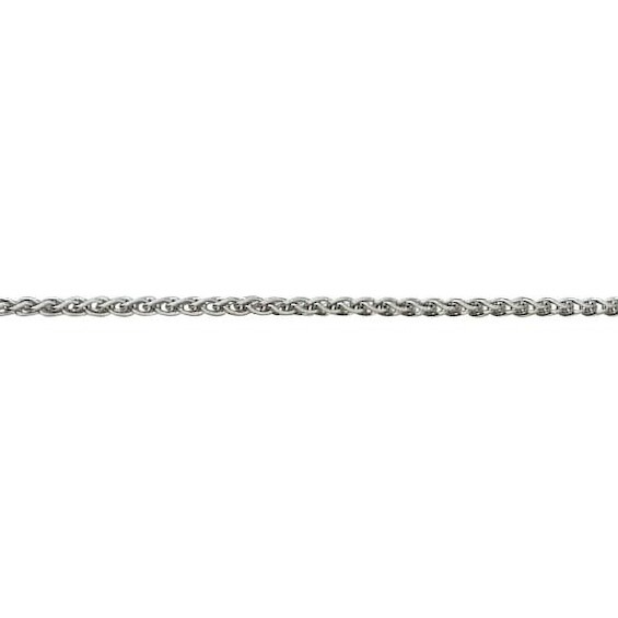 9ct White Gold Heavy Woven Chain