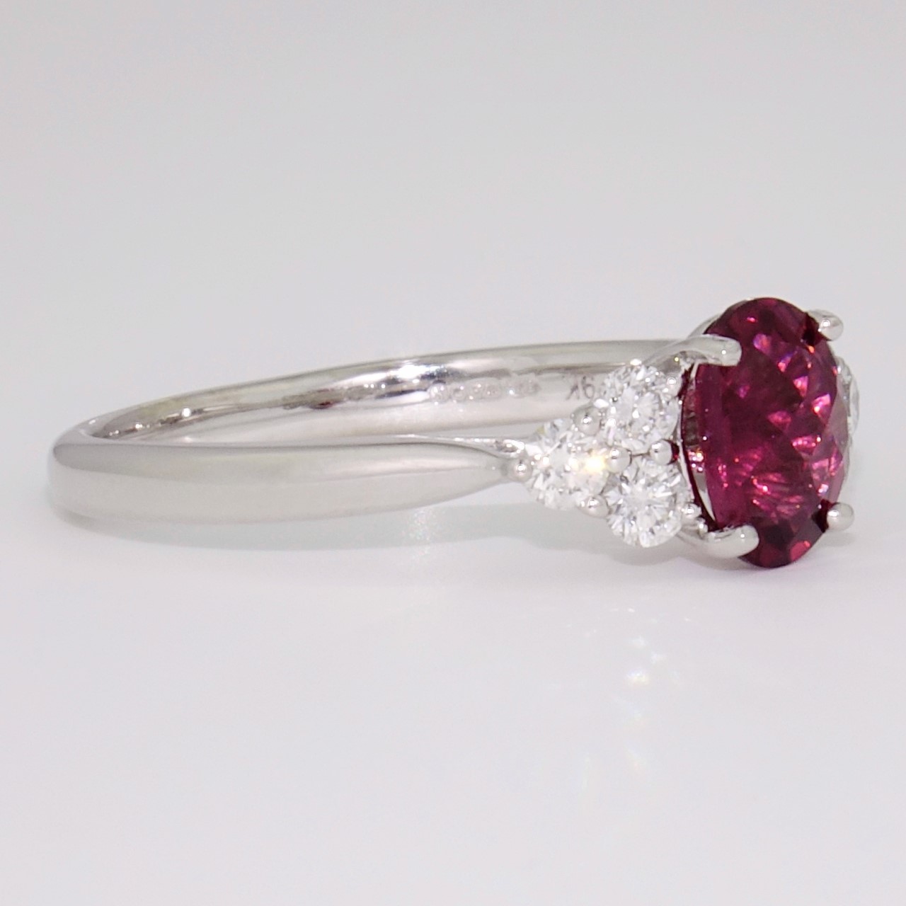 Raspberry Garnet & Diamond Ring GR6868