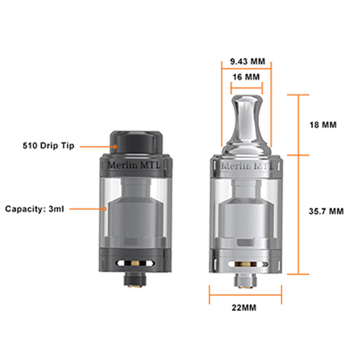Merlin MTL Tank by Augvape - Vapetime UK