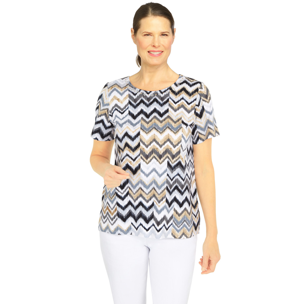 Women's Chevron Printed Top