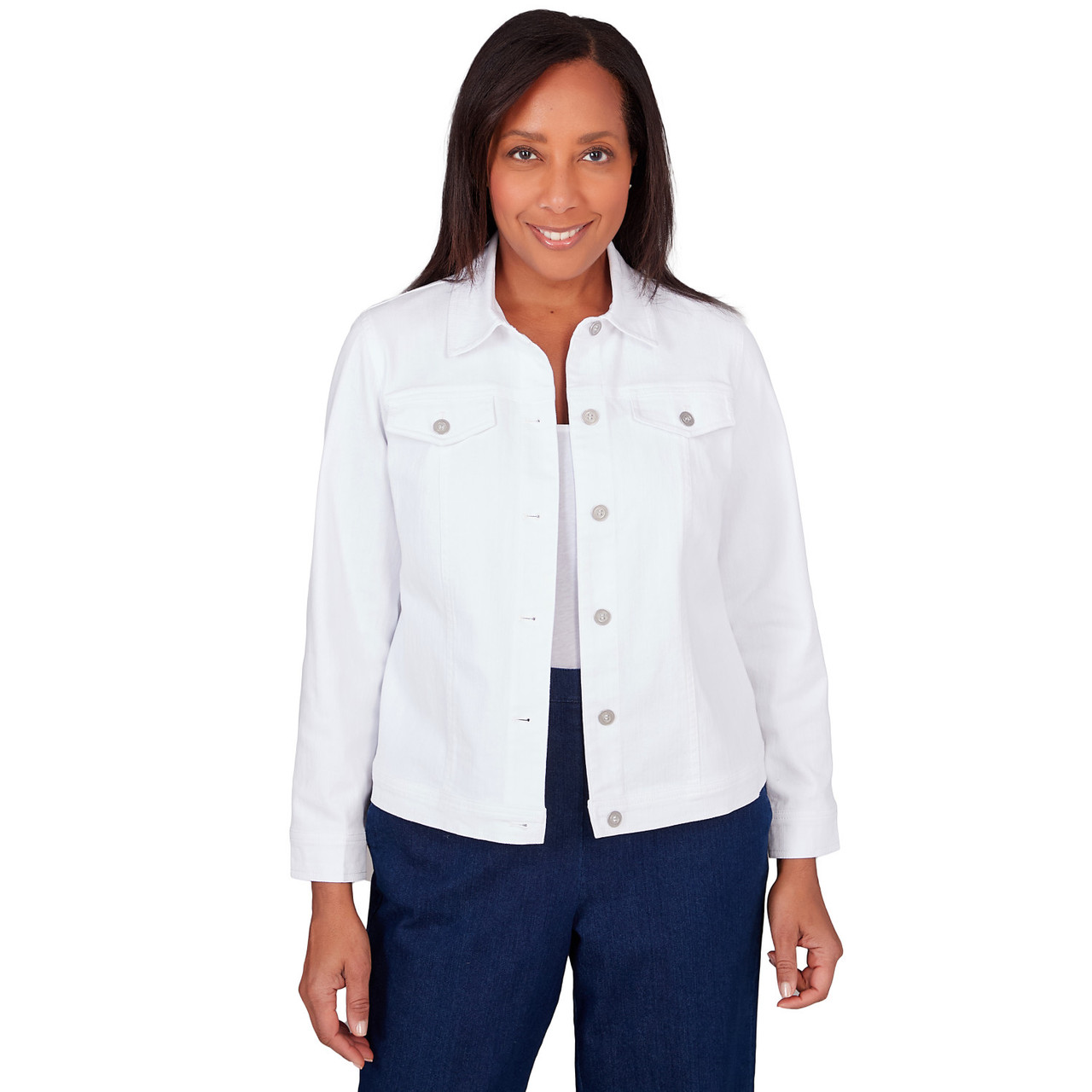 Petite Women's Classic Fit Denim Jacket | Alfred Dunner