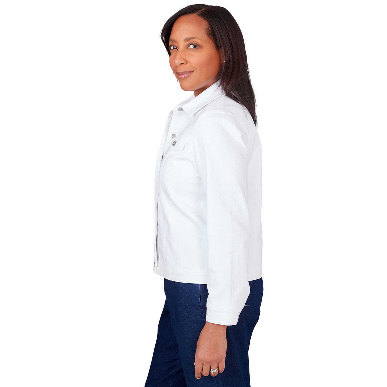 Petite Women's Classic Fit Denim Jacket | Alfred Dunner
