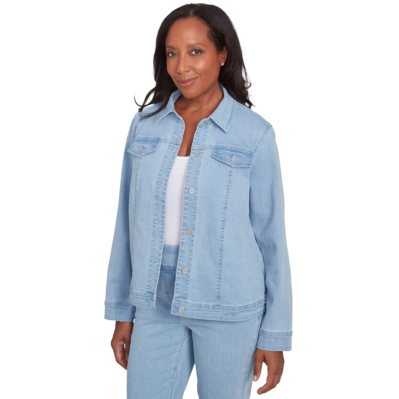 Petite Women's Classic Fit Denim Jacket | Alfred Dunner