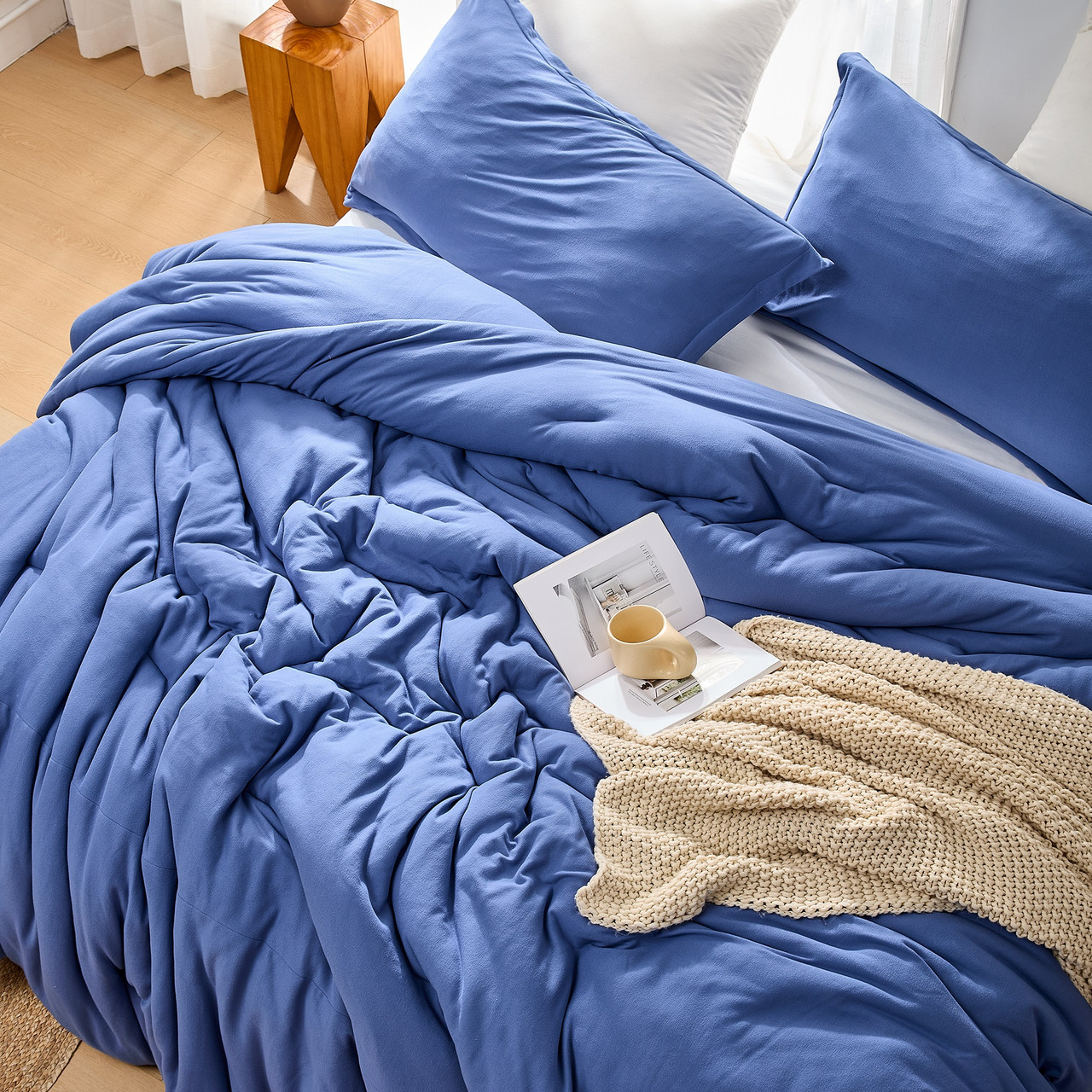Love Thick® - Soothing Coma Inducer® Oversized Comforter Set - Country Blue