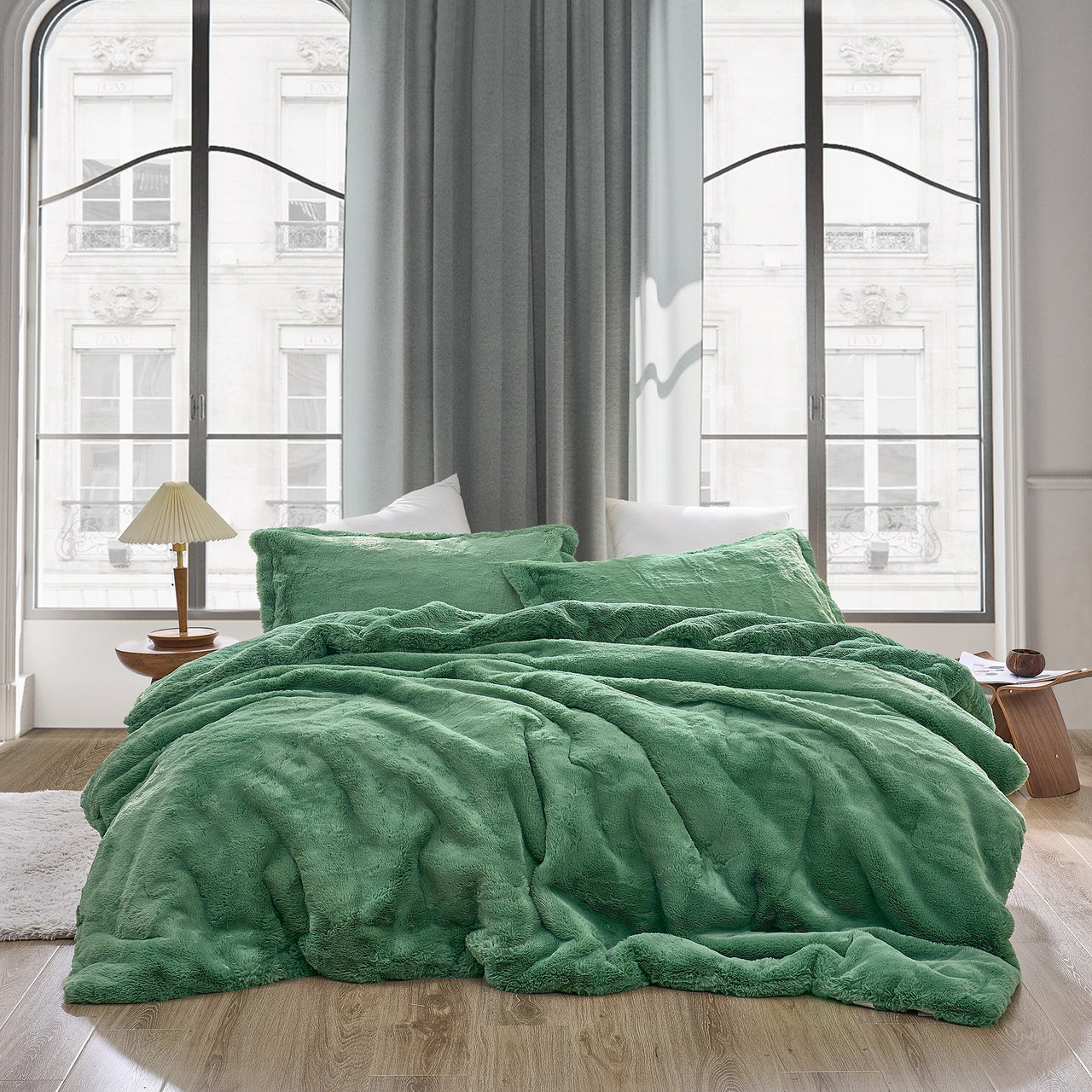 Chunky Bunny Bestie - Coma Inducer® Oversized Comforter Set - Kashmir Green
