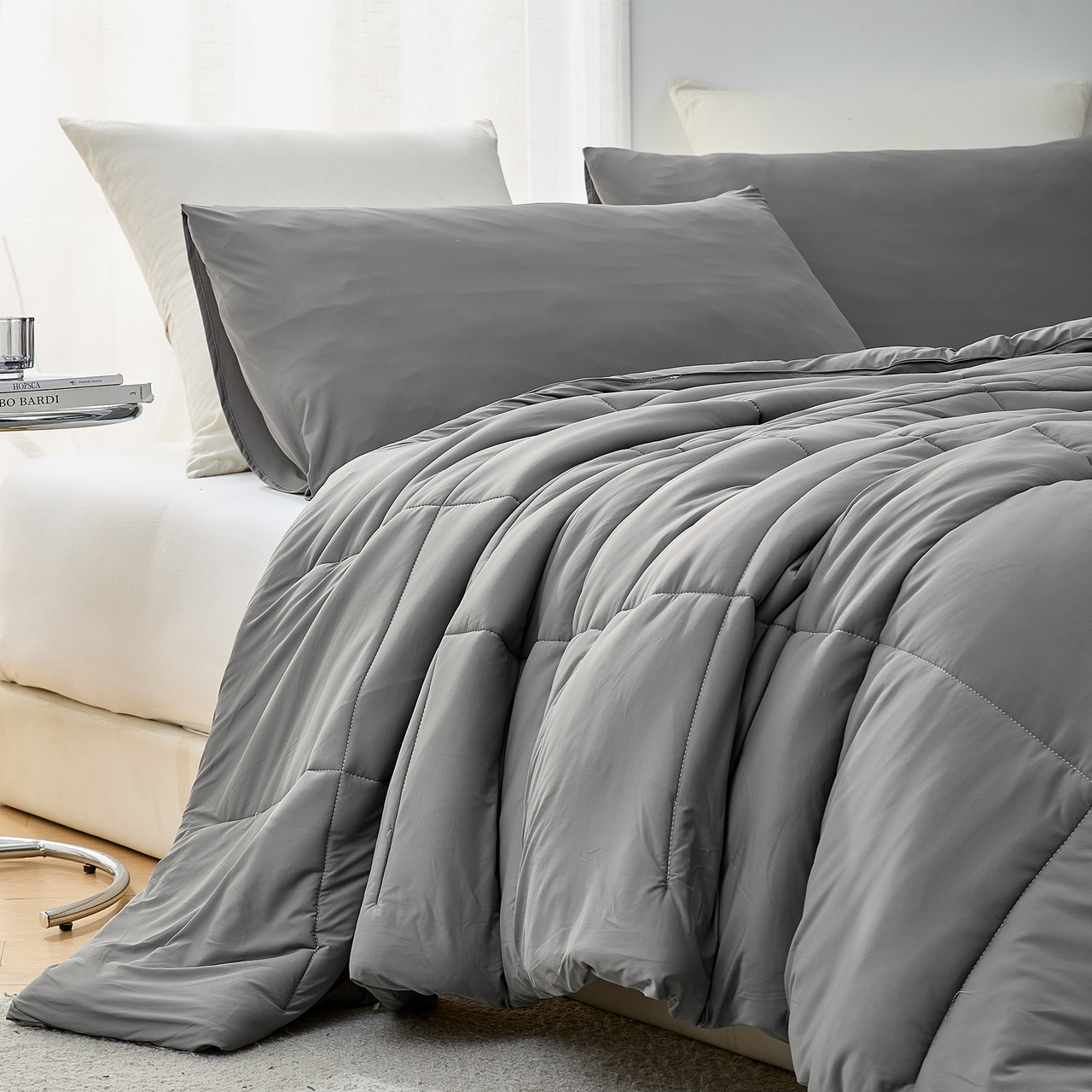 Nourishing Retreat - Coma Inducer® Oversized Comforter Set - Steeple Gray