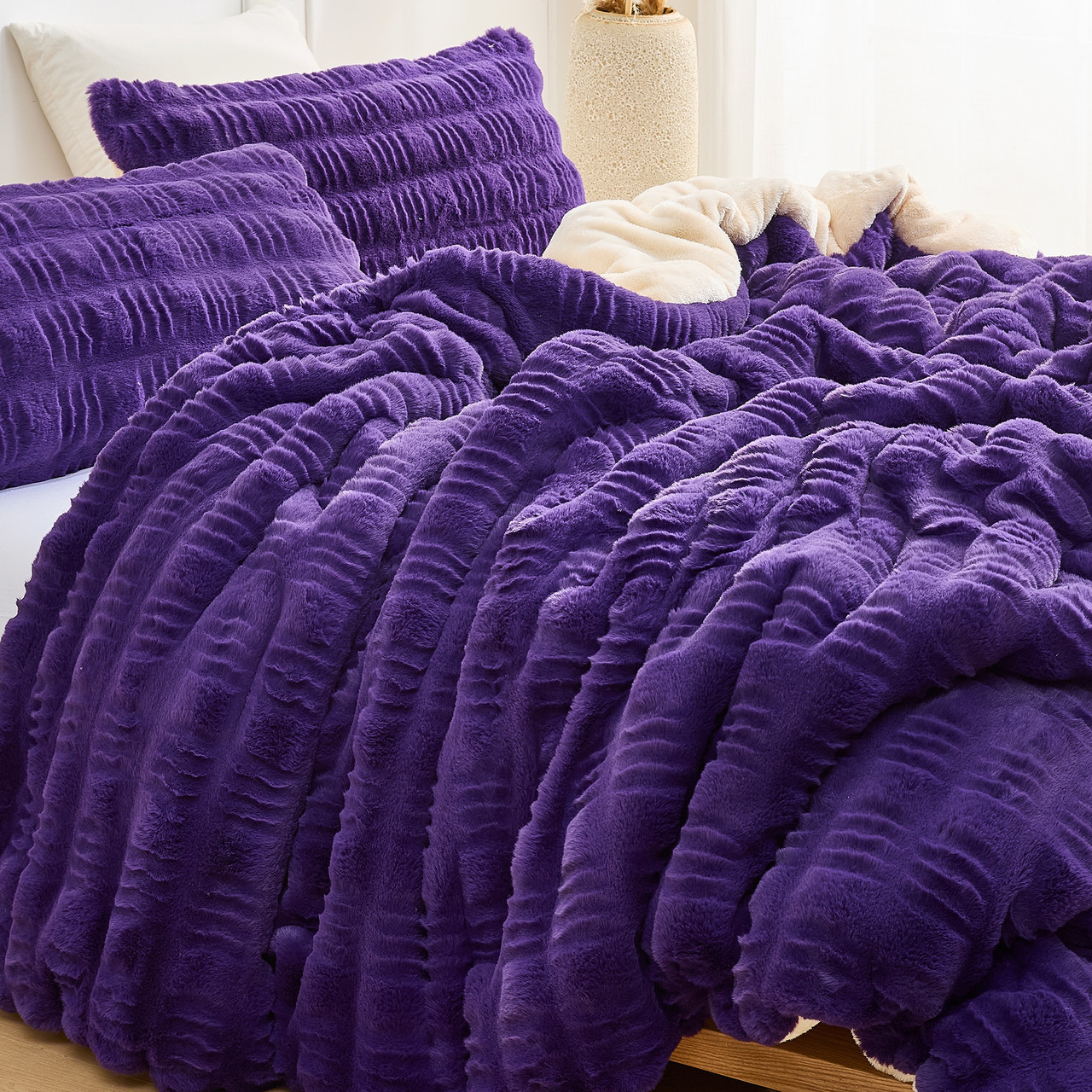 Cut n Sew Chunky Bunny - Coma Inducer® Oversized Comforter Set - Calming Purple