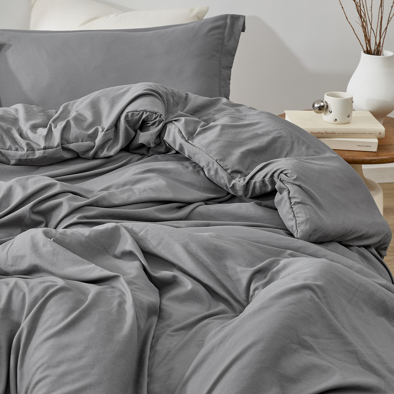 Natural Loft® Coma Inducer® Comforter with Cover - Charcoal