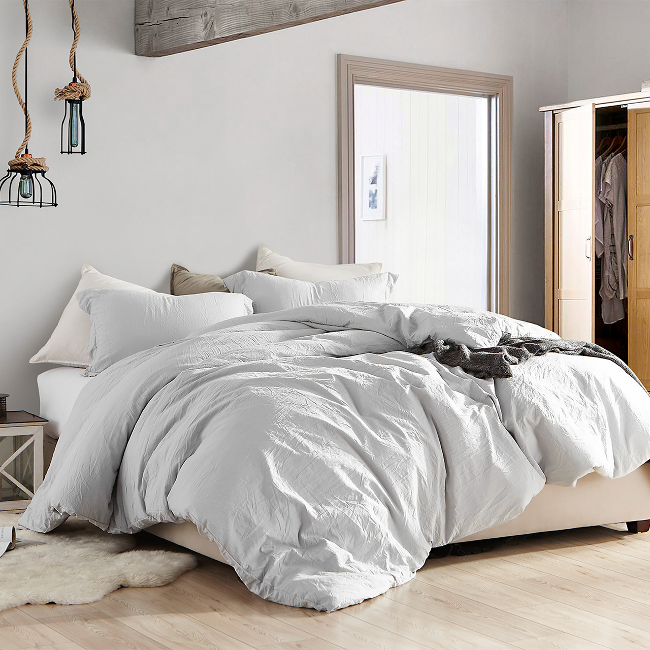Natural Loft® Coma Inducer® Comforter with Cover - Glacier Gray