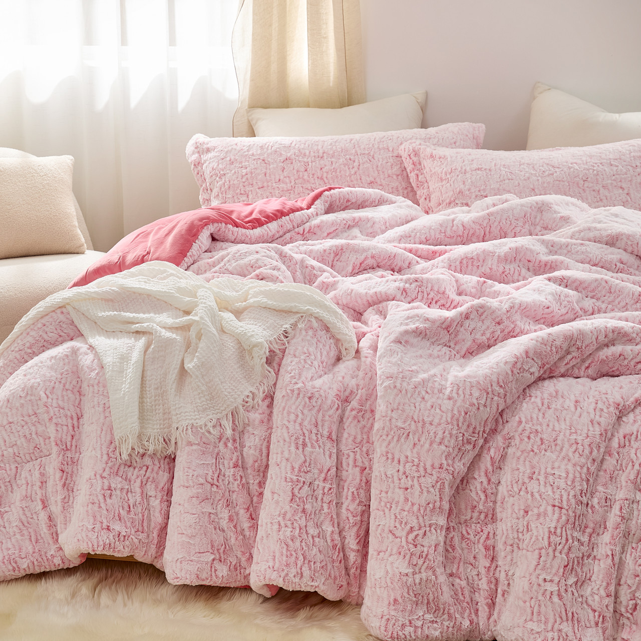 Shortcake - Coma Inducer® Oversized Comforter Set - Strawberry Pink