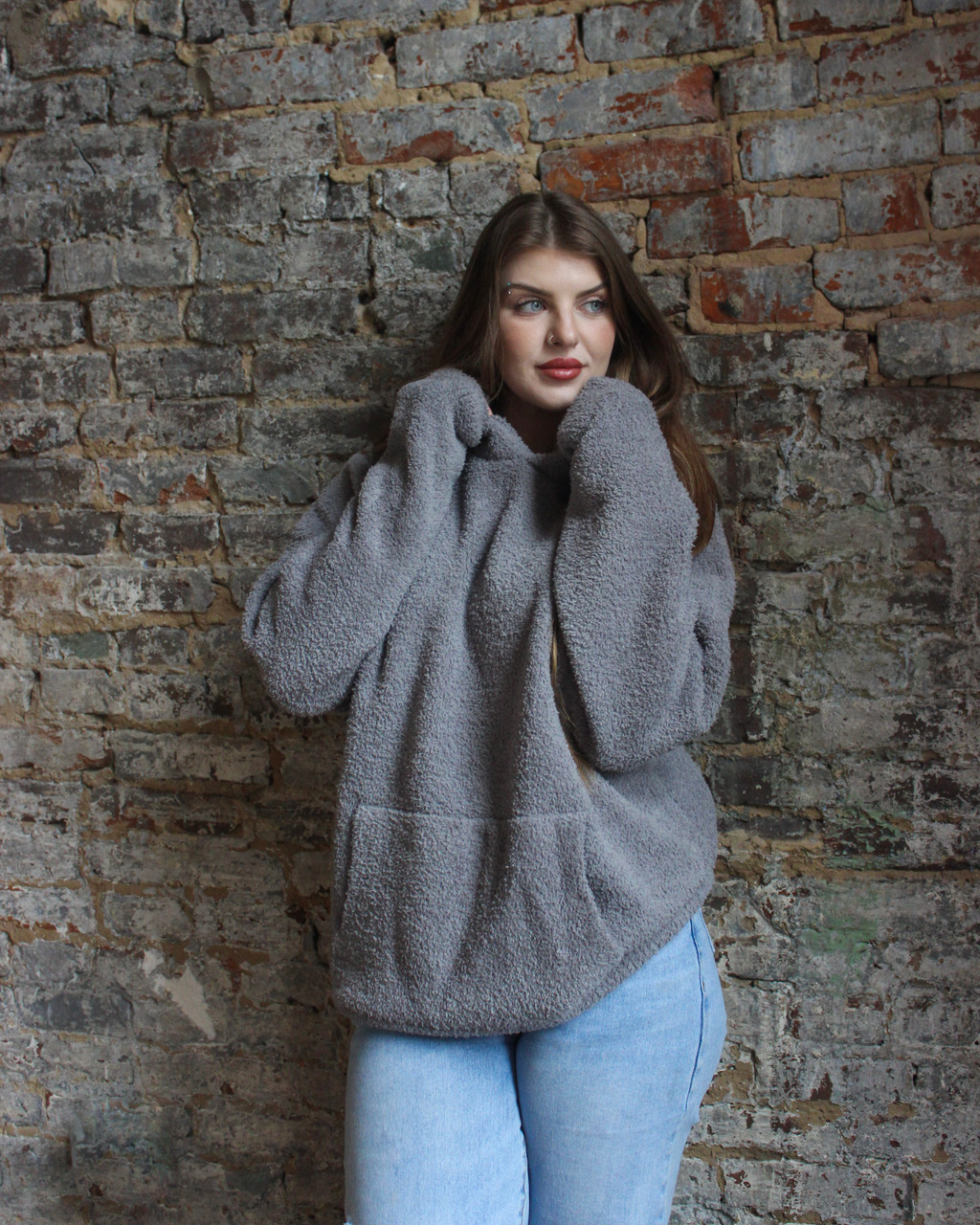 Coma Inducer Oversized Hoodie - Cozy to the Est - Gray