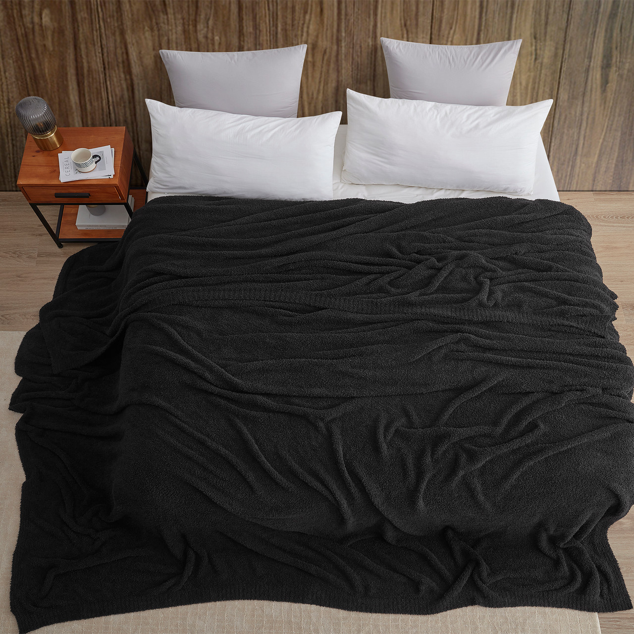 Longer than Long - Coma Inducer Plush Blanket - Black