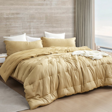 Bamboo Butter - Coma Inducer® Oversized Cooling Comforter - Gold Taupe