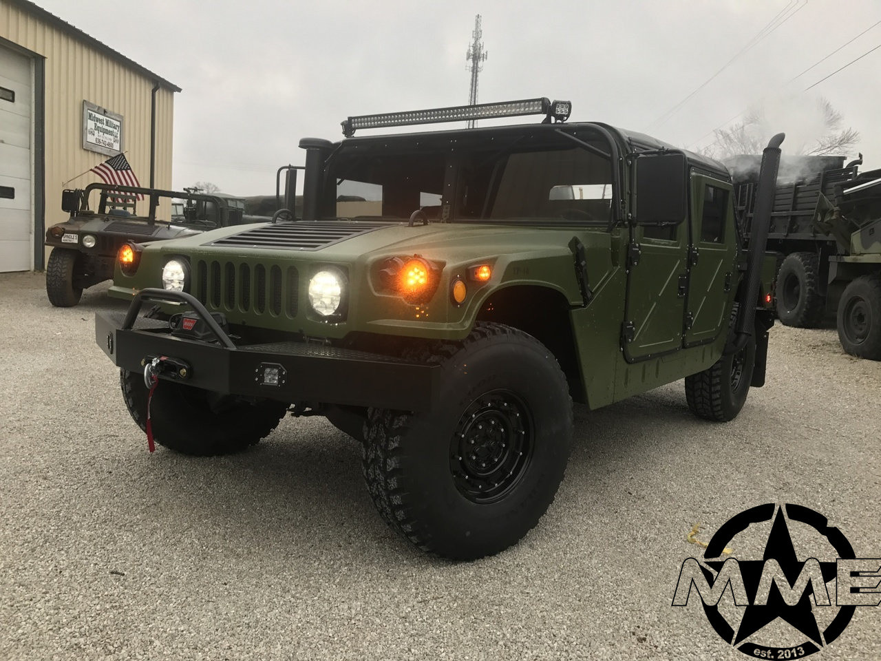 FRONT WINCH BUMPER for MILITARY HUMVEE HMMWV HUMMER(Winch Not Included)
