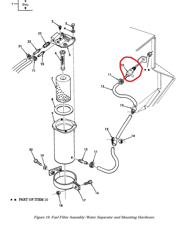 FUEL FILTER DRAIN VALVE