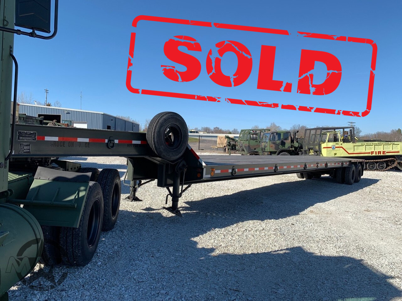 2008 M1061A1 Flatbed General Purpose 5 Ton Military Trailer
