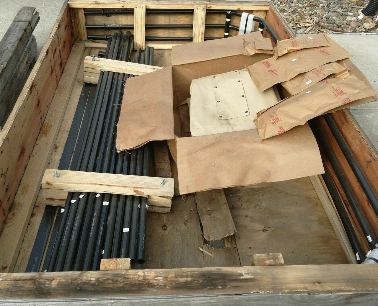 Tan Vinyl Cargo Cover Kit 14.5 Ft