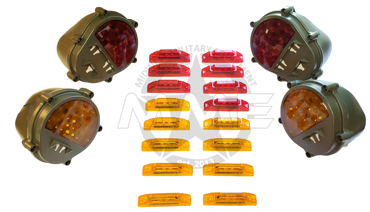 Black LED Light Conversion Kit With Buckets for Humvee / HMMWV ...