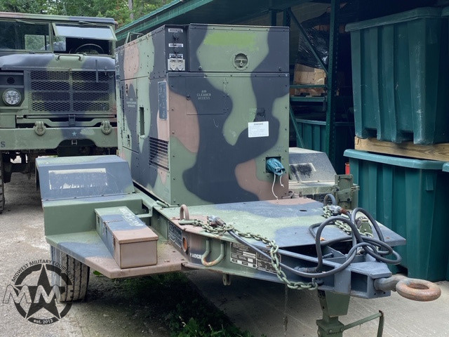 2009 MEP-805B 30KW 60Hz Military Diesel Generator & Trailer