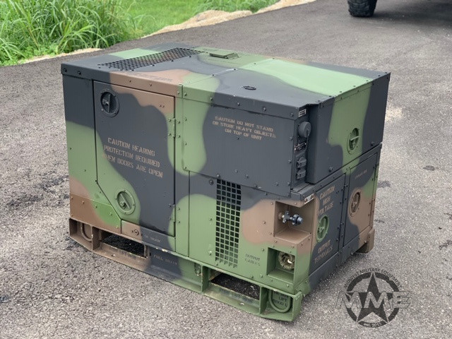 2009 MEP-805B 30KW 60Hz Military Diesel Generator & Trailer