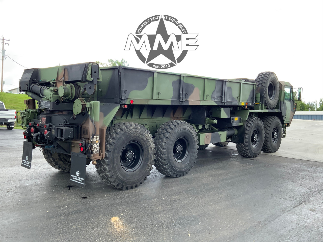 1988 M985 Oshkosh HEMTT 8X8 Truck With Material Handling Crane ...