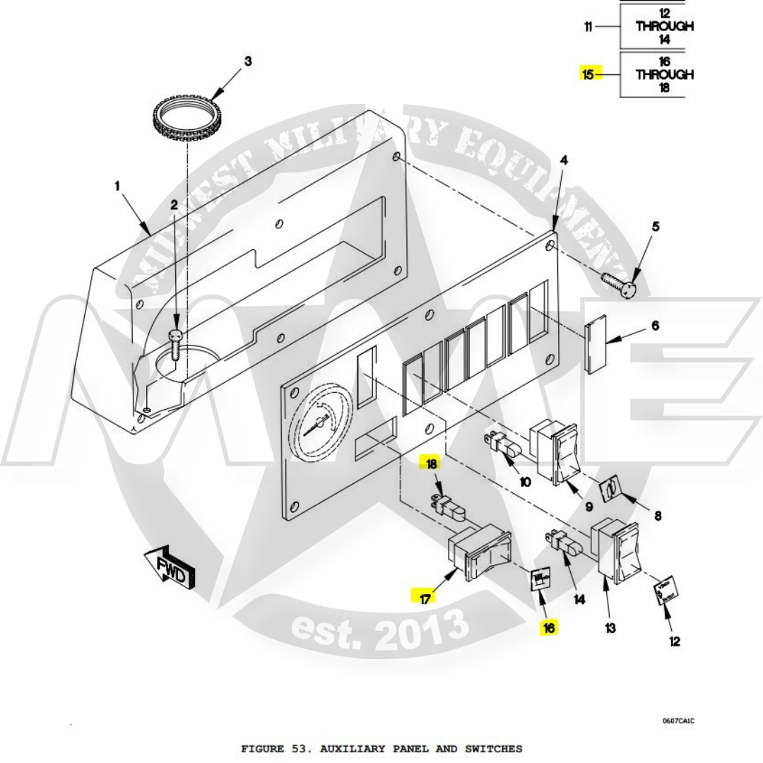 LMTV/MTV/FMTV Winch Control Switch