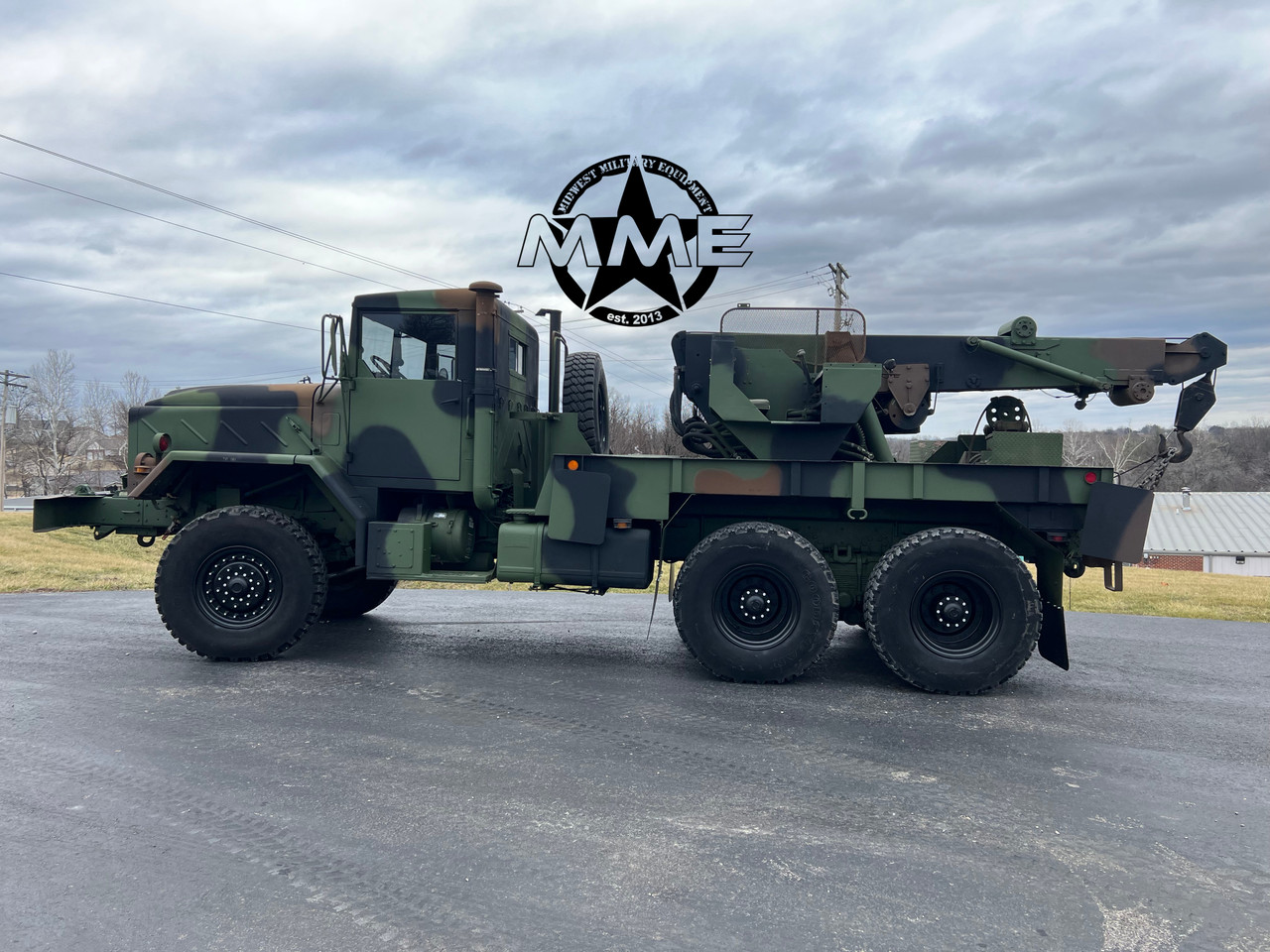 BMY M936A1 5 Ton Military 6x6 Wrecker Truck 35,000lbs winch