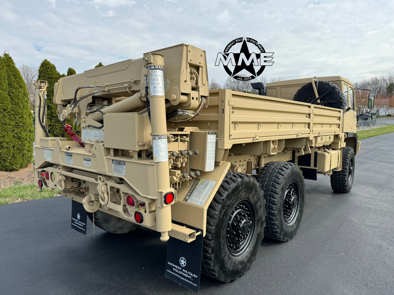1995 STEWART & STEVENSON M1084 6X6 5 TON CARGO TRUCK WITH REAR MATERIAL ...