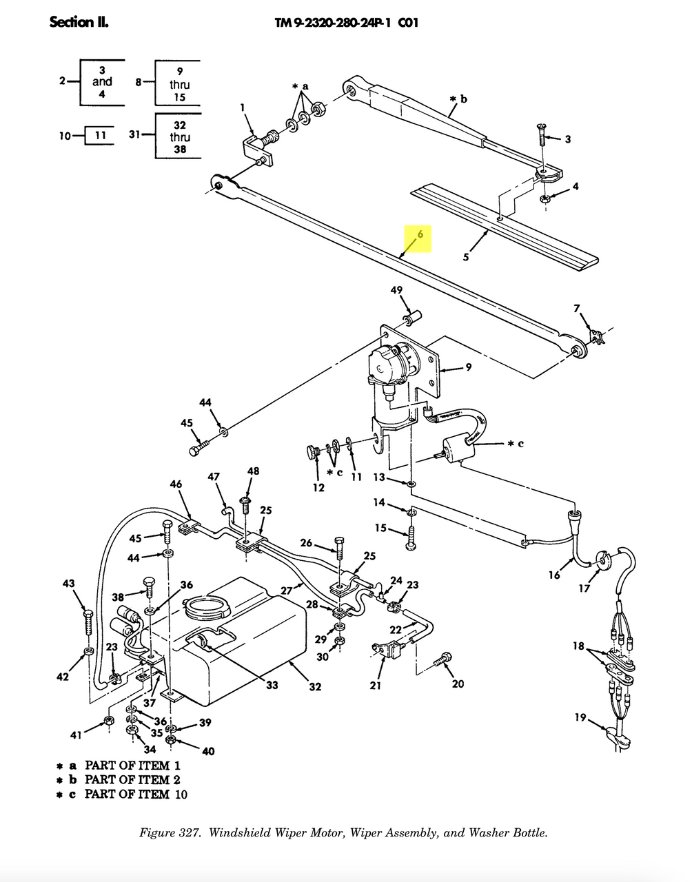CONNECTING ARM WIPER LINKAGE