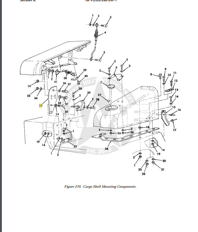 SPONSON LEFT SUPPORT BRACKET