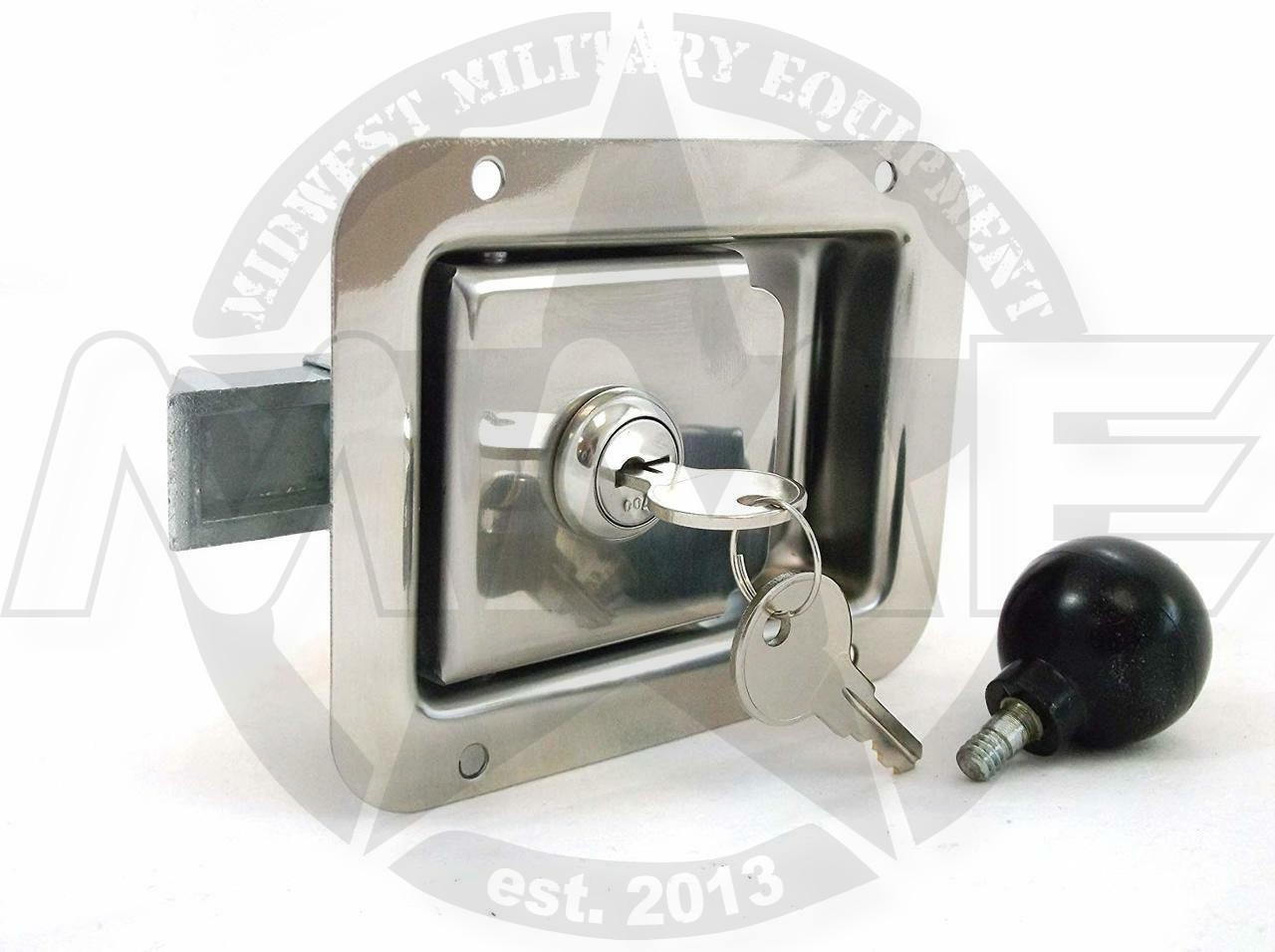 MME Hard Door Handle With Pull Knob [Stainless Steel] For HMMWV/ Humvee