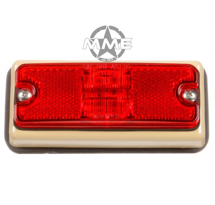 MILITARY LED RED Marker LAMP W/ TAN BRACKET (New Style)