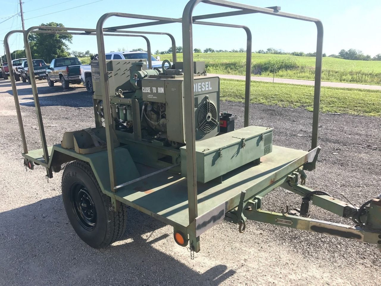 SOLD MILITARY MEP-002A 5KW 120 240 VAC 1 & 3 PHASE PORTABLE DIESEL ...
