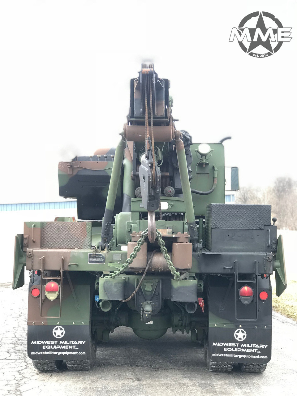 2009 Rebuild M936 Military 6x6 wrecker crane truck 35,000lbs winch