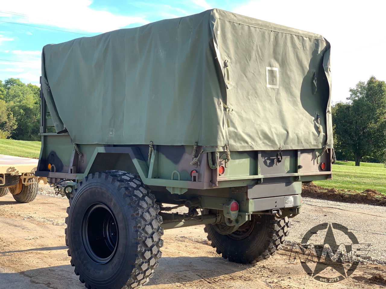 1993 M105a2 Cargo Trailer 1 1/2 Ton With 14.00R20 Super Singles