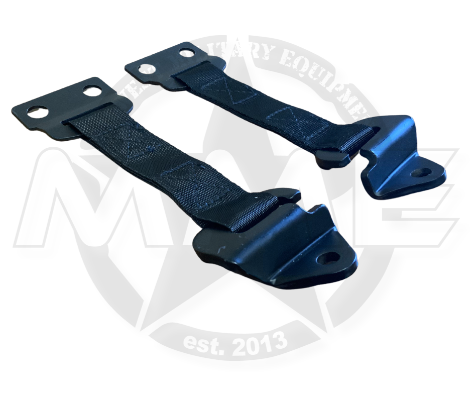 HUMVEE DOOR LIMITER STRAP AFTERMARKET BLACK (Set of 2)