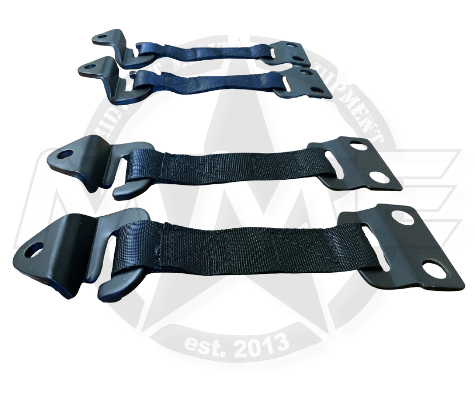 REPLACEMENT HUMVEE DOOR LIMITER STRAPS BLACK(Set Of 4)