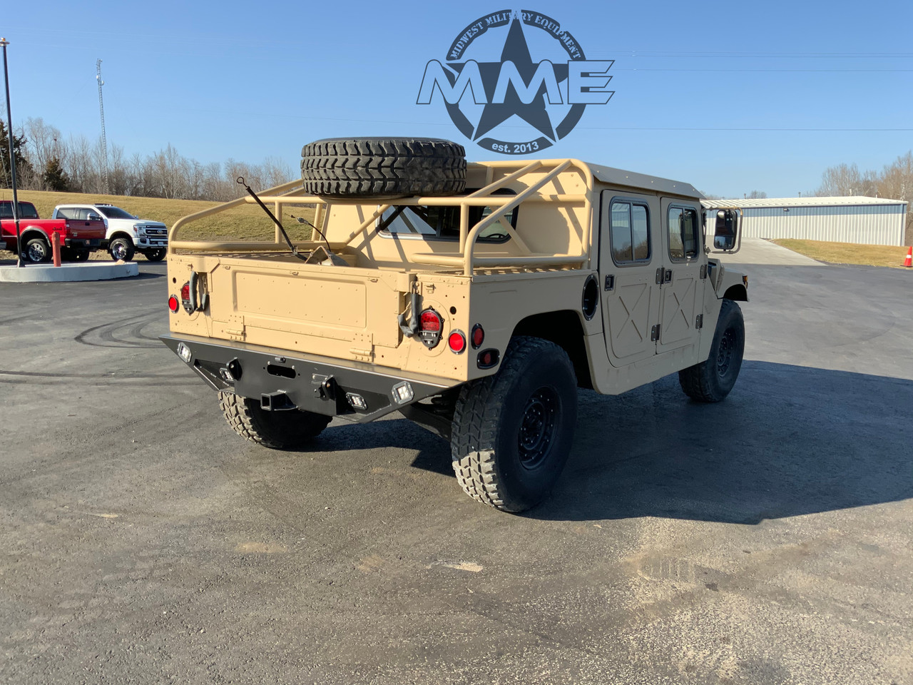 Baja Spare Tire OR Cargo Rack for HMMWV/ Humvee/ H1