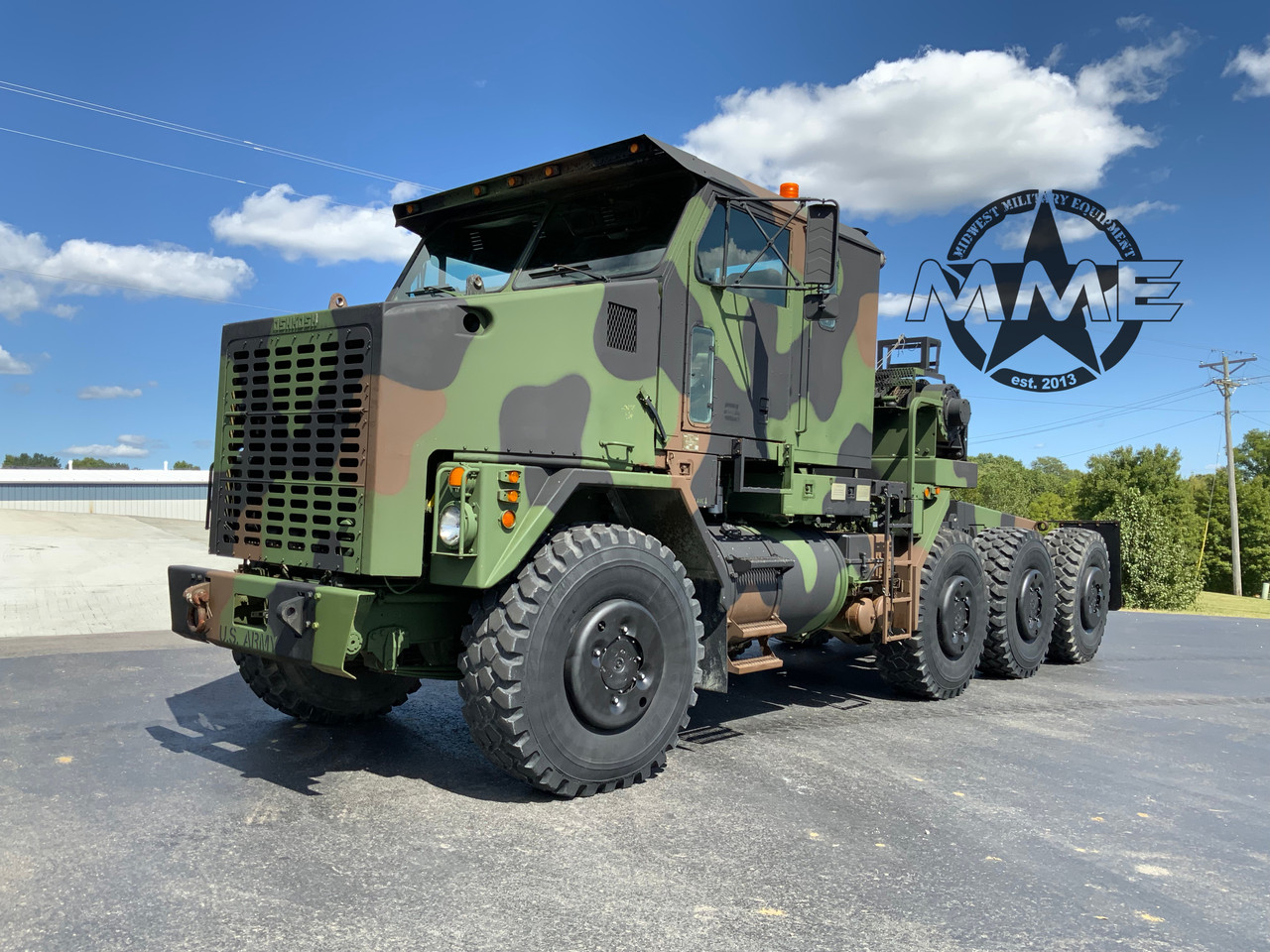 1994 Oshkosh M1070 8x8 HET Military Heavy Haul Tractor Truck Overhauled ...